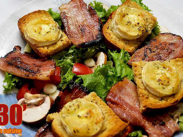 Recettes de Salade au lard de 30 minutes en cuisine