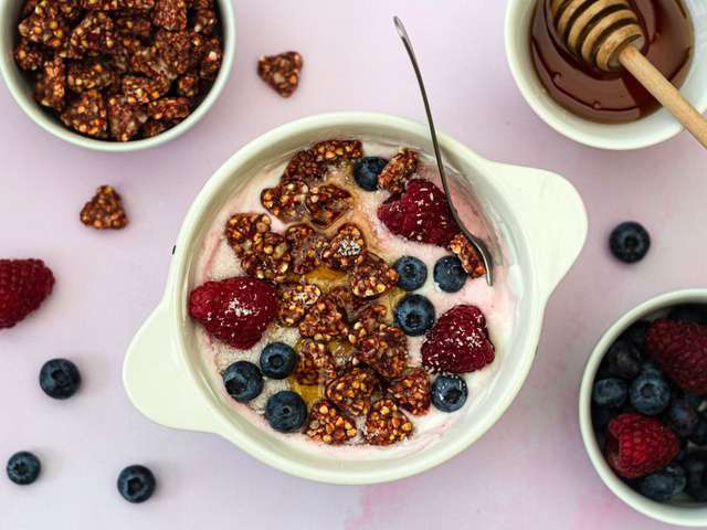 Les Meilleures Recettes de Granola et Fruits rouges