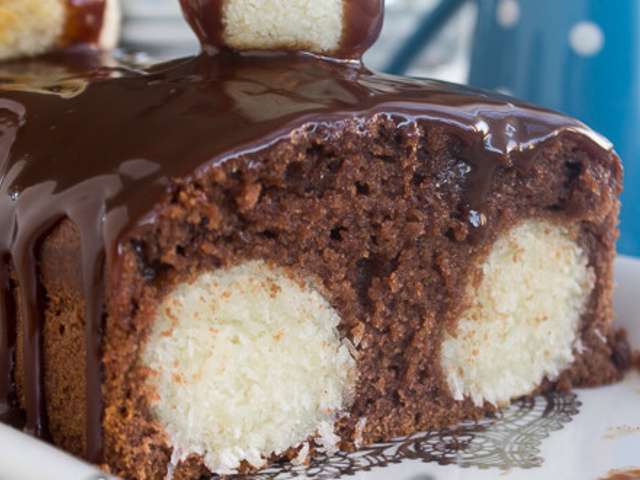 Recettes de Cake au chocolat et Noix de coco