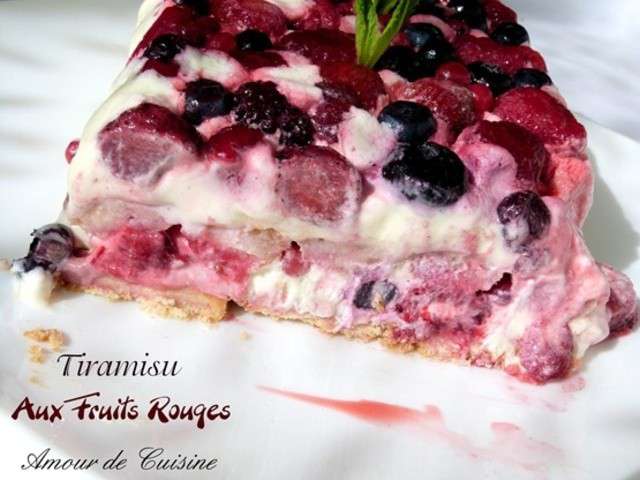 Recettes de Tiramisu aux Fruits Rouges de amour de cuisine chez soulef