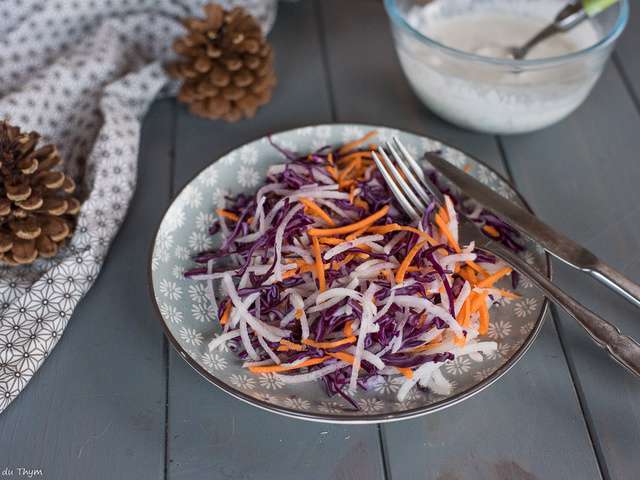 Recettes de Salade de chou rouge de Au Fil du Thym