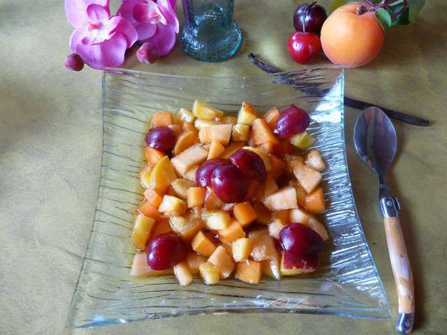 Recettes de Salade de fruits d'été et Vanille