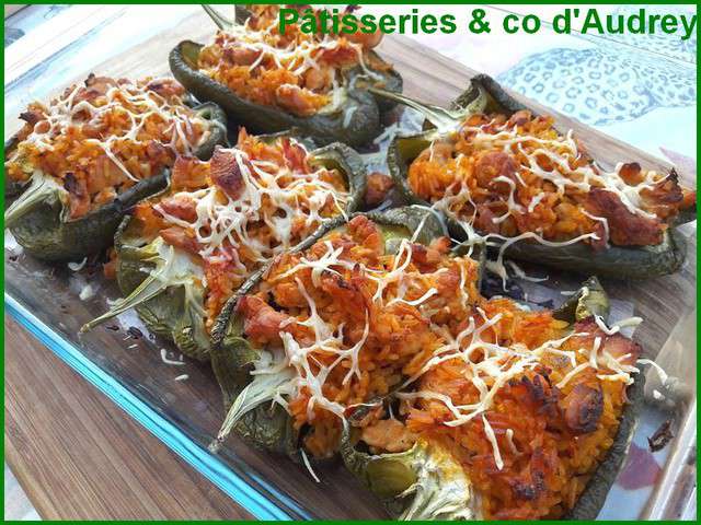 Les Meilleures Recettes de Poivrons farcis et Poulet