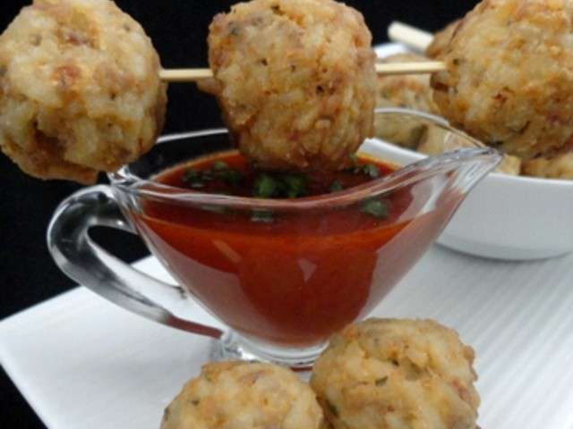 Recettes de Boulettes de riz et Fromage
