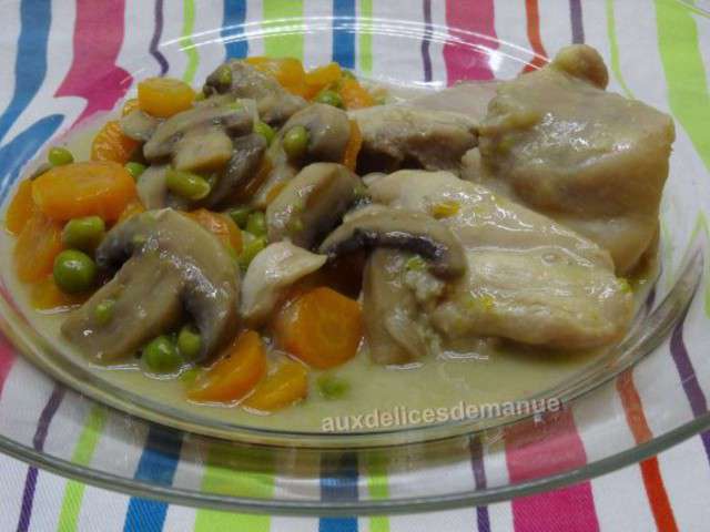 Recettes de Poulet aux légumes et Blanquette