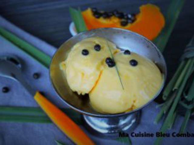 Recettes de Crème glacée de Bleu Combava