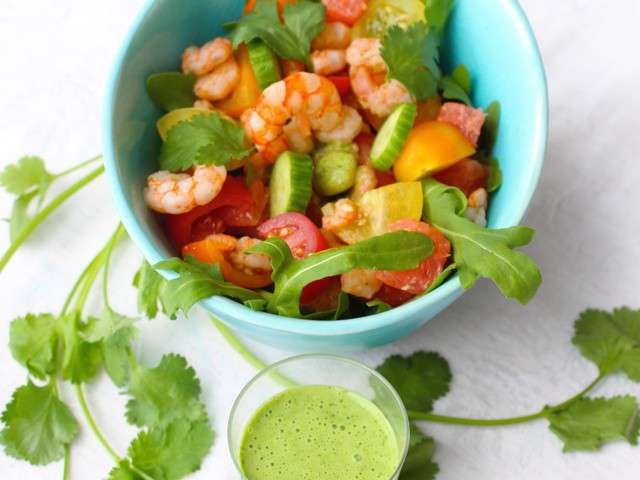 Recettes de Salade aux crevettes
