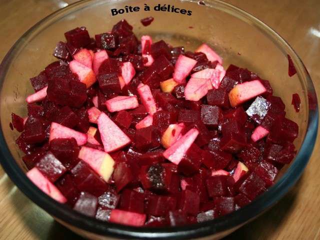 Recettes de Salade de betterave de Boîte à délices