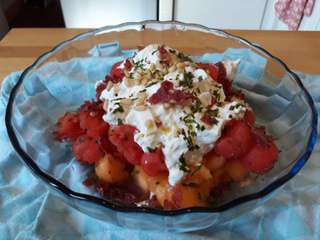 Recettes de Salade de melon et Burrata