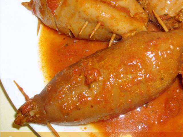 Recettes d'Encornets Farcis de casafabio