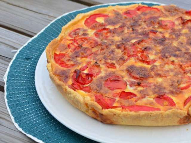 Recettes de Quiche à la tomate de CC-cuisine