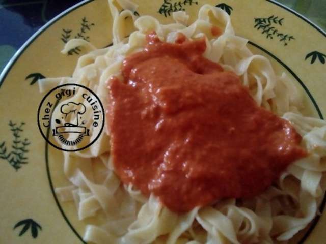 Recettes de Sauce aux poivrons de GIGI CUISINE GOURMANDE