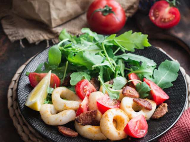Recettes de Calamars et Salades