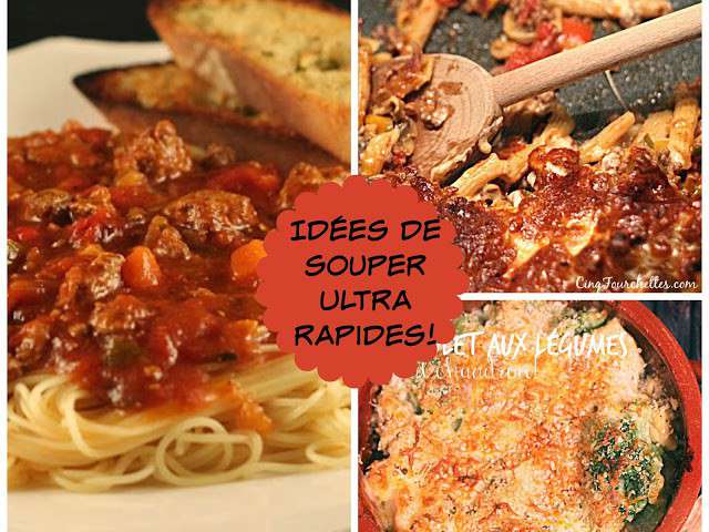 Recettes de Souper et Cuisine Rapide