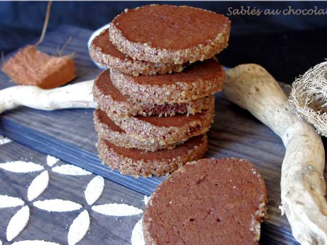 Recettes de Sablés au chocolat de Coeur Gourmandise
