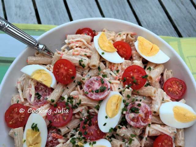 Recettes de Salade de pâtes de Cooking Julia