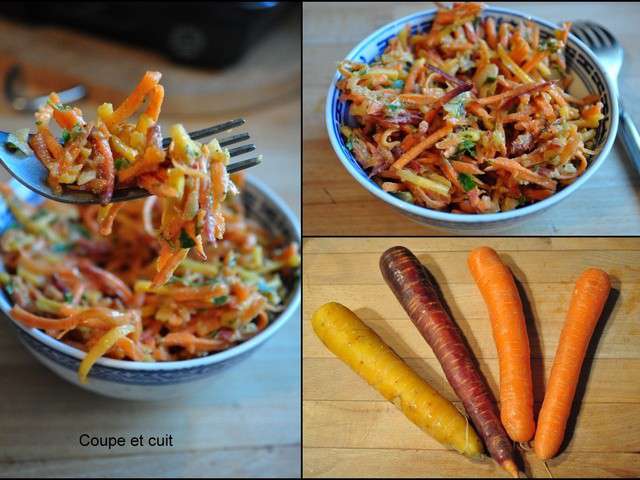 Recettes de Salade de carottes de Coupe et cuit