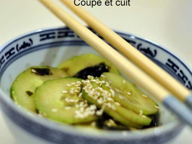 Recettes de Salade de concombre de Coupe et cuit