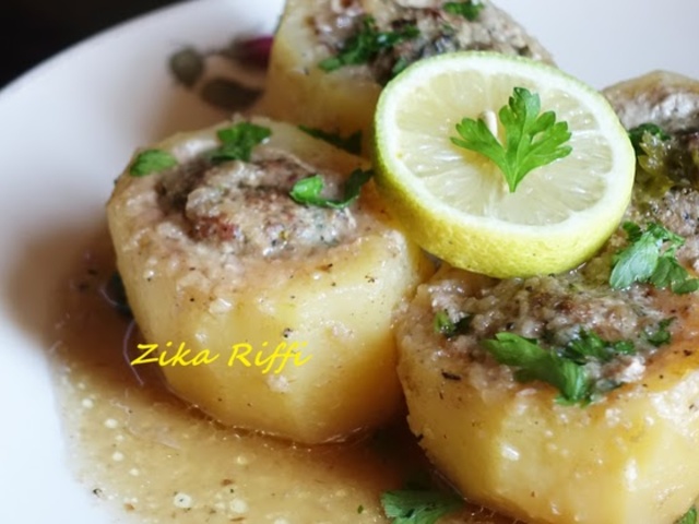 Recettes de Pommes de Terre Farcies au Four Batata Mahchia Fel Koucha