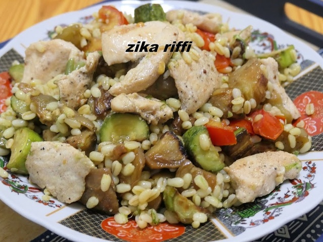 Recettes de Salade de Ble au Poulet Et Legumes Confits