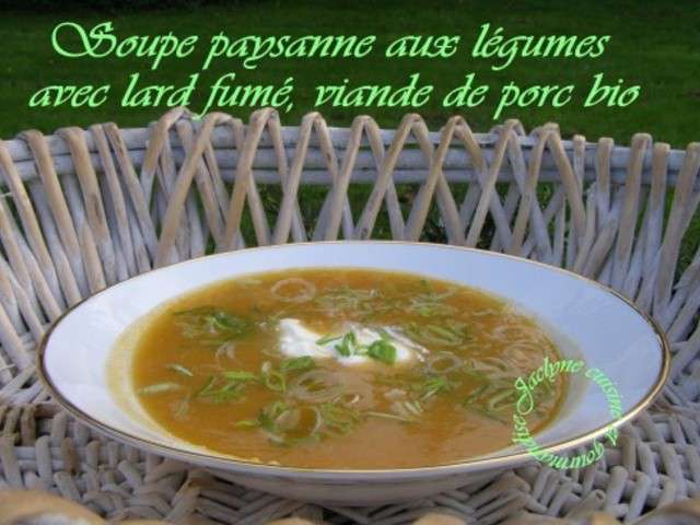 Recettes de Soupe paysanne de cuisine et gourmandise