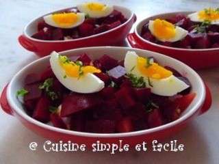 Recettes de Salade de betterave de Cuisine simple et facile