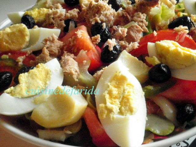 Recettes de Salade niçoise de cuisinedefarida