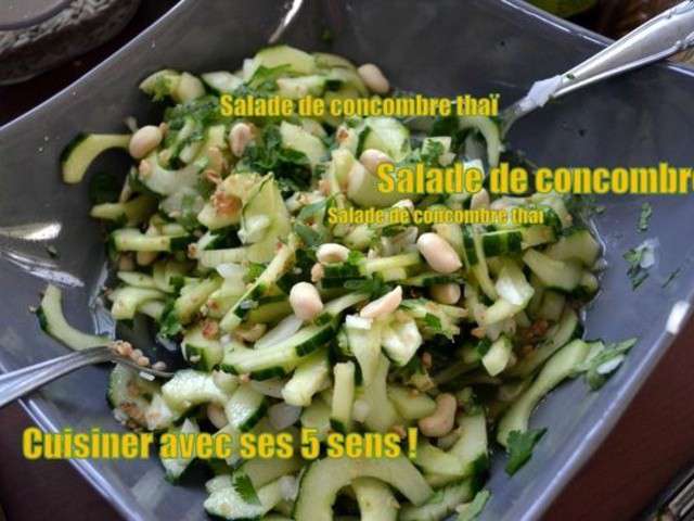 Recettes de Salade de concombre de Cuisiner avec ses 5 sens