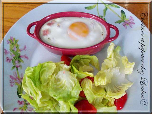 Recettes d'Oeuf cocotte de cuisiner et papoter