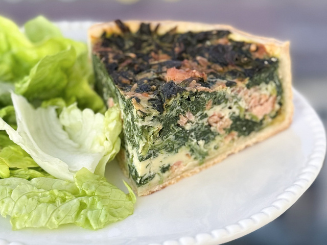 Recettes de Quiche au saumon fumé de Cuisinons en Couleurs