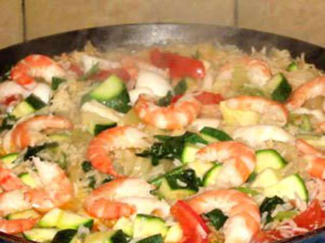 Recettes de Calamars et Crevettes