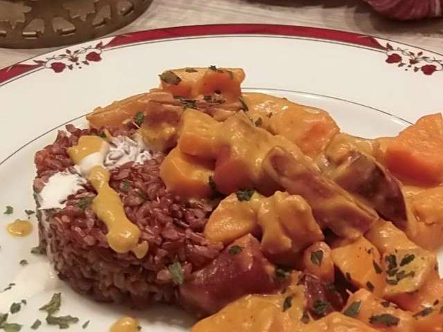 Les Meilleures Recettes de Riz rouge et Curry