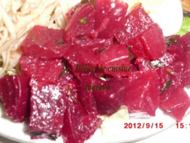 Recettes de Salade de betterave de délice de cuisine