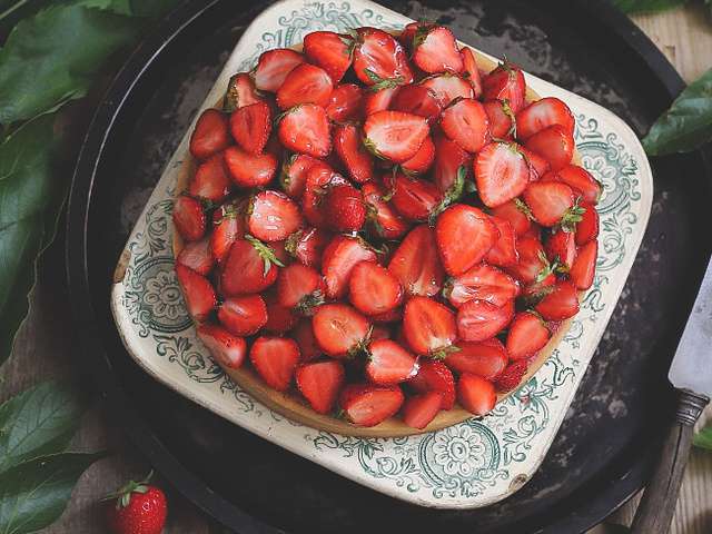 Recettes de Tarte à la Fraises de Délices d'orient