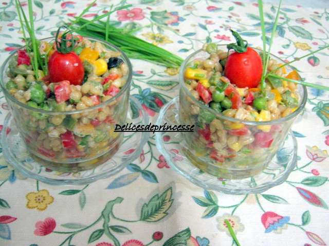 Recettes de Salade de blé de Délices de princesse