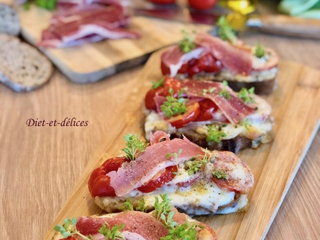 Recettes de Tartines au Jambon de Diet-et-delices