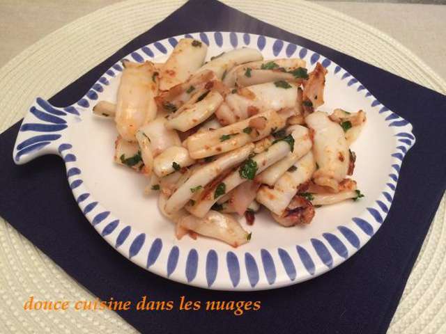 Recettes de Calamars et Persillade