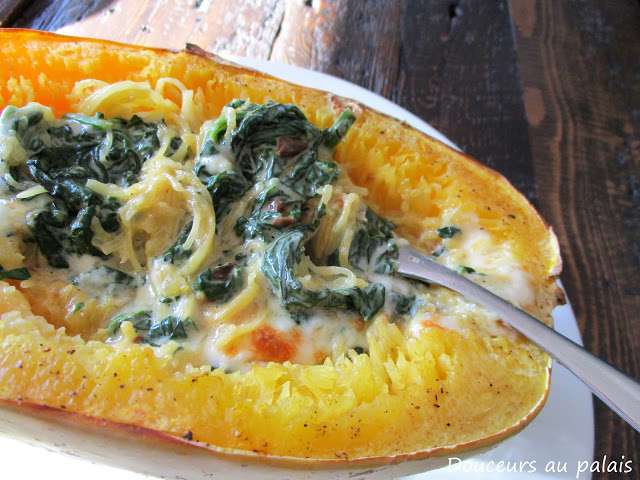 Recettes de Courge Spaghetti et Ail