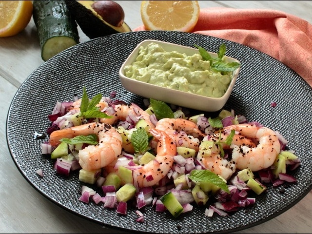 Recettes De Salade De Crevettes Et Avocat