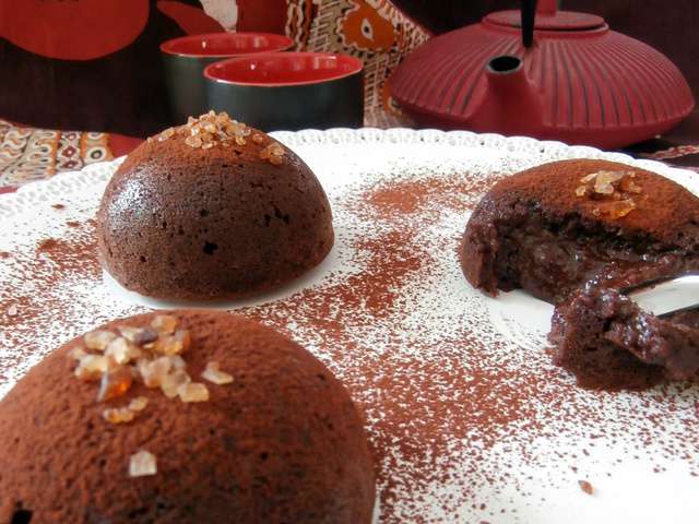 Recettes de Fondant au Chocolat de Du Chocolat au Curry