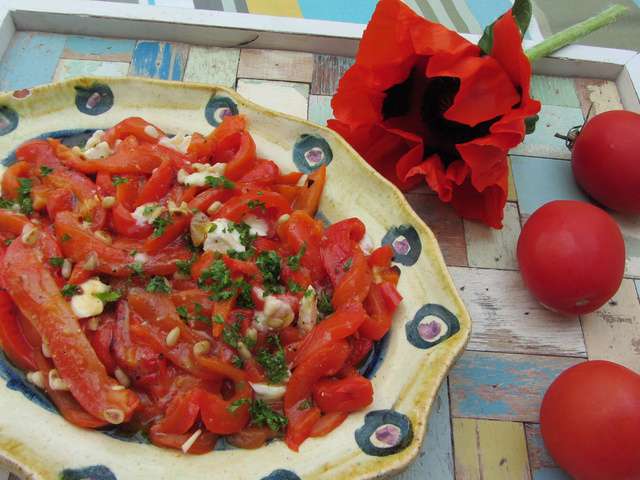 Recettes de Salade de poivrons de Du côté des framboisiers