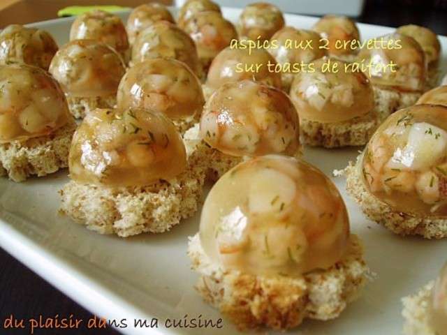 Recettes d'Aspic de du plaisir dans ma cuisine
