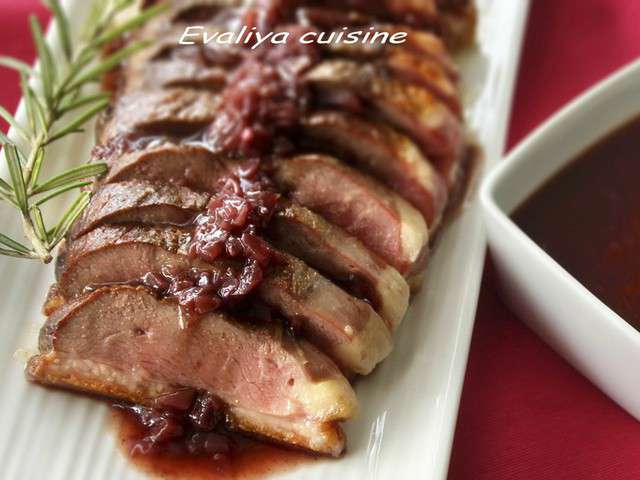 Recettes de Sauce vin rouge et Magret de Canard