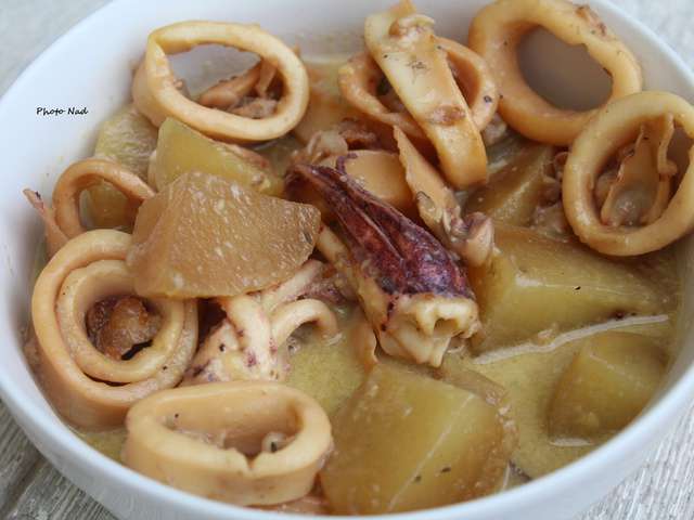 Recettes de Seiches de Mamy Nadine cuisine