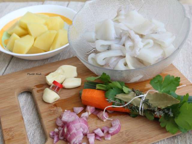 Recettes de Seiches de Mamy Nadine cuisine