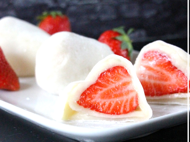 Recettes de Mochi et Fraises