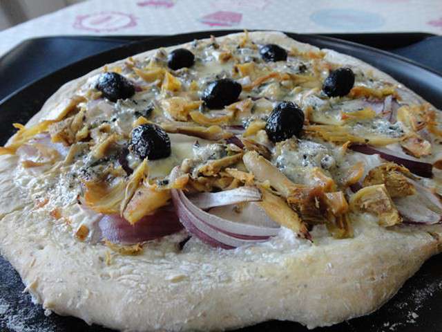 Recettes de Pizza Blanche de Fourchettes et pinceaux