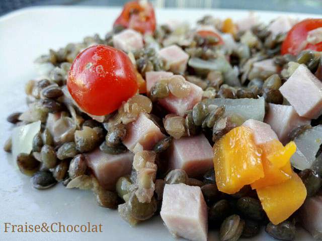 Recettes de Salade de lentilles de Fraise&Chocolat
