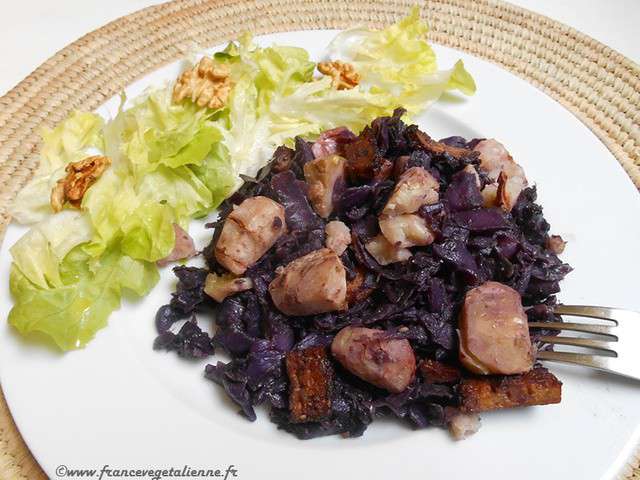 Recettes de Chou rouge de France végétalienne