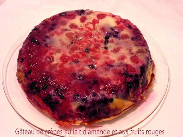 Recettes de Gâteau de Crepes et Fruits rouges